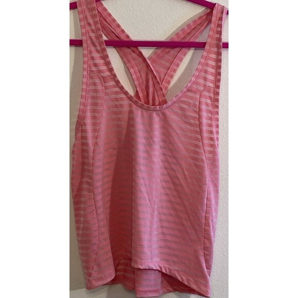 ZYIA | Tops | Zyia Active Tank Top Large Nimbus Split Back Cross Open ...